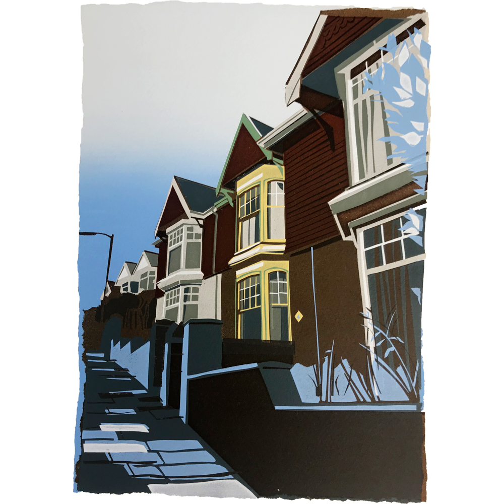 Sarah Hopkins ‘Dylans Place’ 2014 Screenprint | Swansea Print Workshop