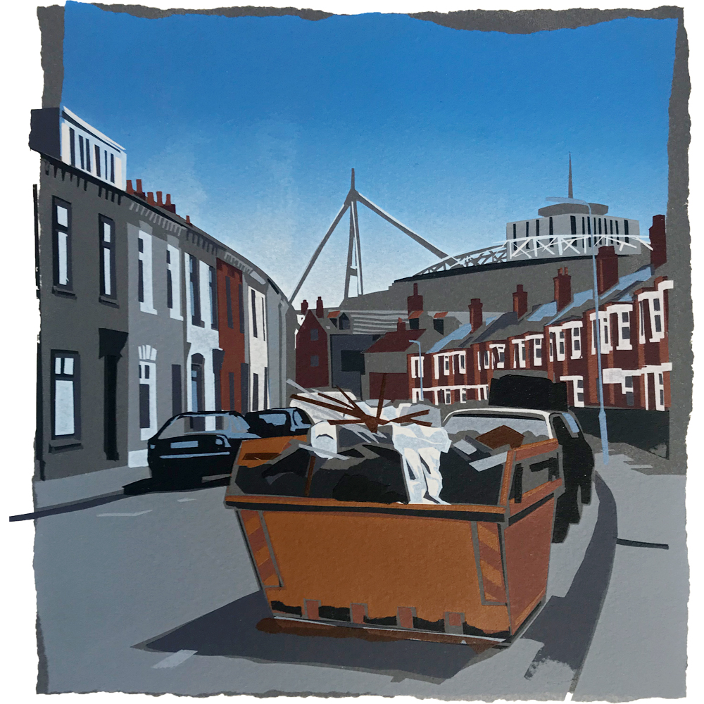 Sarah Hopkins | Screenprinting with paper stencils | March | Swansea ...