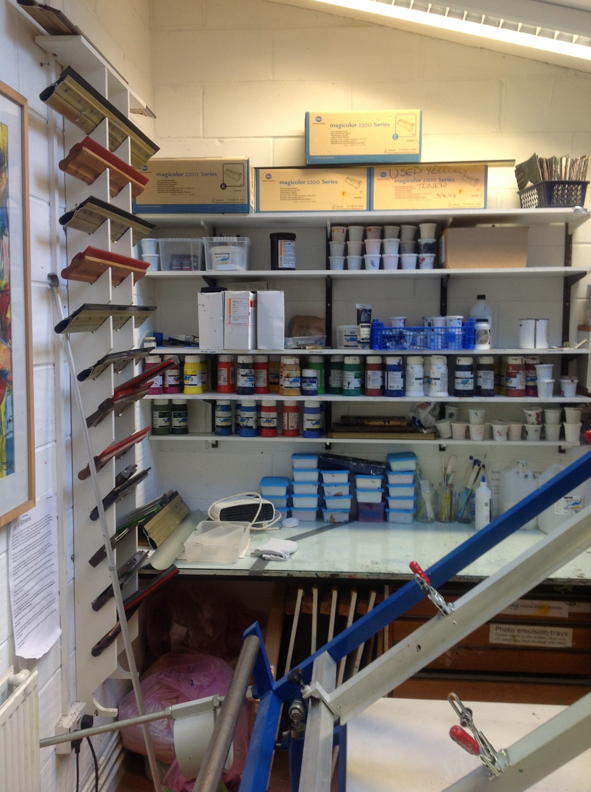 Screenprinting facilities | Swansea Print Workshop